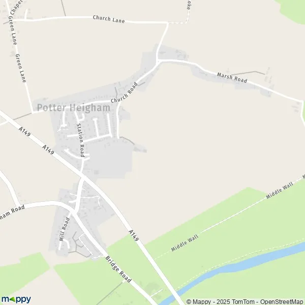 Map Potter Heigham: map of Potter Heigham, North Norfolk NR29 5 and ...