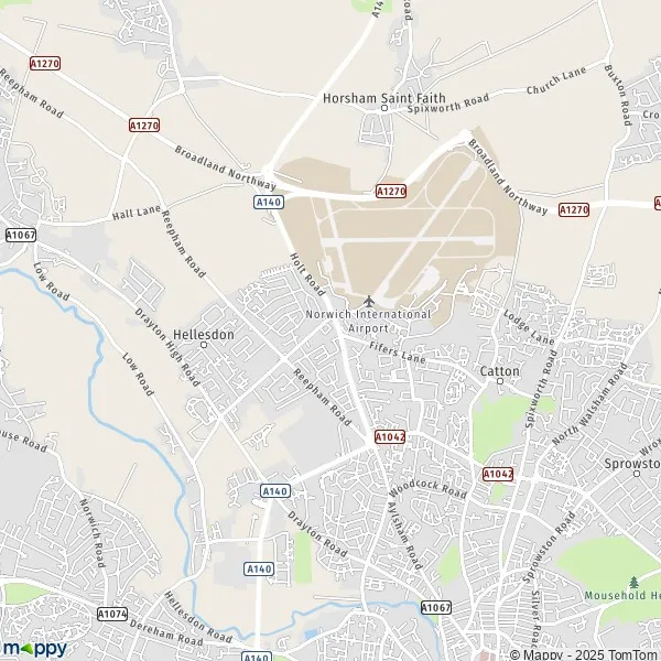 Map Hellesdon: map of Hellesdon, Broadland NR6 5 and practical information