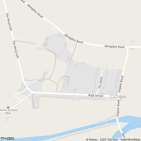 Map Culham: map of Culham, South Oxfordshire OX14 4 and practical ...