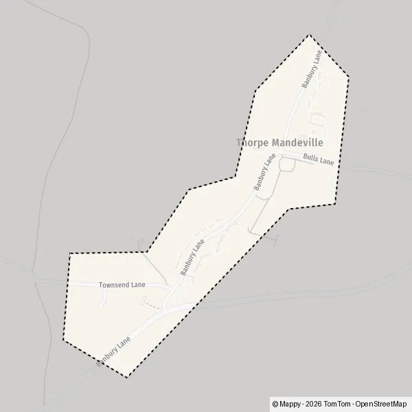 Map Thorpe Mandeville: map of Thorpe Mandeville, West Northamptonshire ...