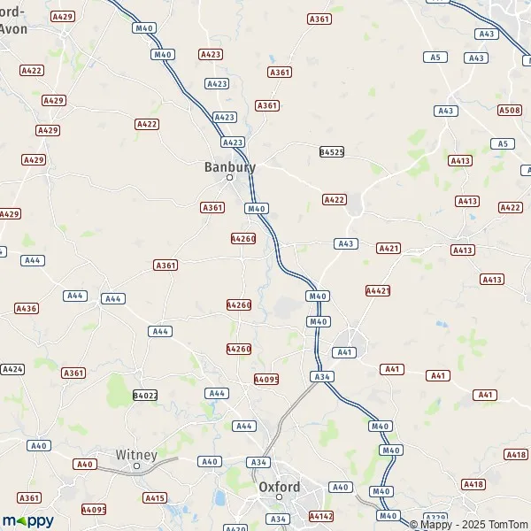 Map Bicester: map of Bicester (OX26 6) and practical information