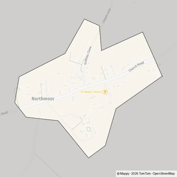 Map Northmoor: map of Northmoor, West Oxfordshire OX29 5 and practical ...