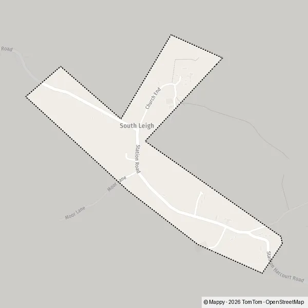 Map South Leigh: map of South Leigh, West Oxfordshire OX29 6 and ...