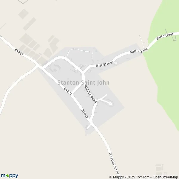 Map Stanton Saint John: map of Stanton Saint John, South Oxfordshire ...