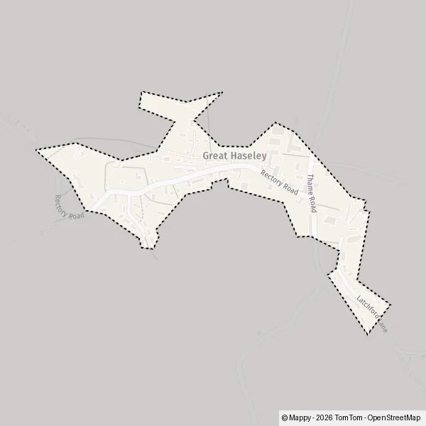 Map Great Haseley: map of Great Haseley, South Oxfordshire OX44 7 and ...