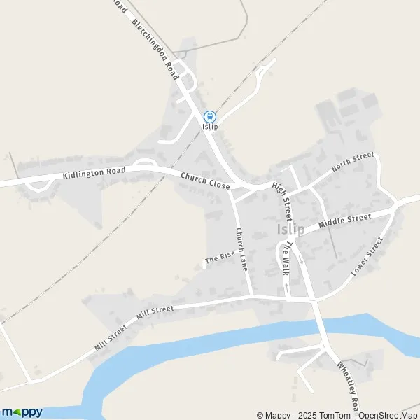Map Islip: map of Islip, Cherwell OX5 2 and practical information