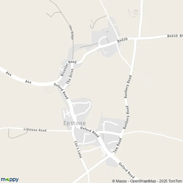 Map Enstone: map of Enstone, West Oxfordshire OX7 4 and practical ...