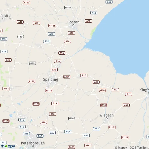 Map Holbeach Drove: map of Holbeach Drove (PE12 0) and practical ...