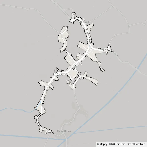Map Outwell: map of Outwell, King's Lynn and West Norfolk PE14 8 and ...