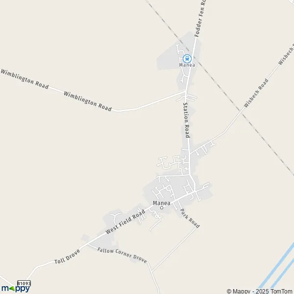 Map Manea: map of Manea, Fenland PE15 0 and practical information