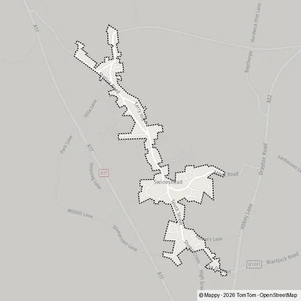 Map Swineshead: map of Swineshead, Boston PE20 3 and practical information