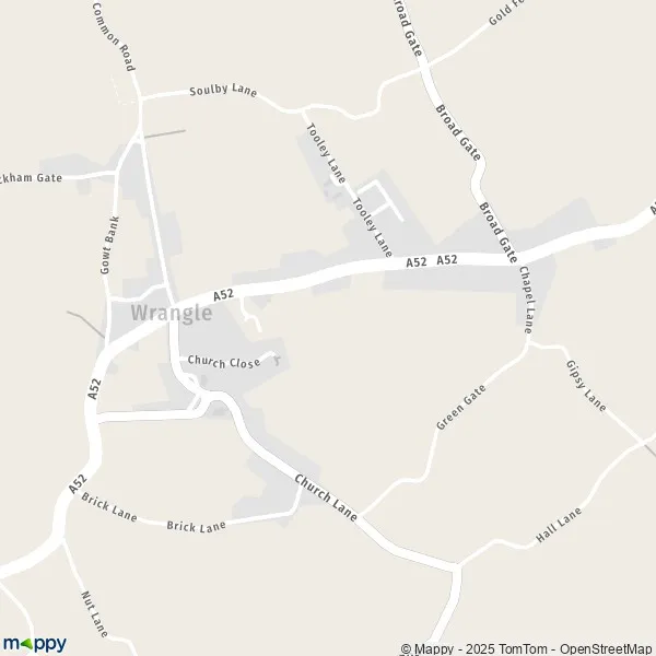 Map Wrangle: map of Wrangle, Boston PE22 9 and practical information