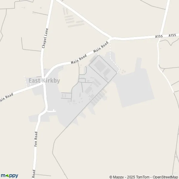 Map East Kirkby: map of East Kirkby, East Lindsey PE23 4 and practical ...