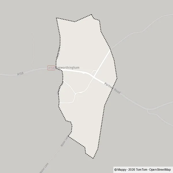 Map Hagworthingham: map of Hagworthingham, East Lindsey PE23 4 and ...