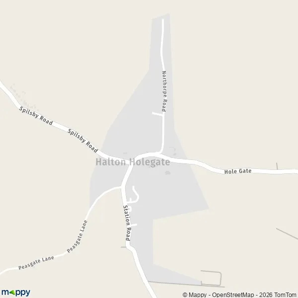 Map Halton Holegate: map of Halton Holegate, East Lindsey PE23 5 and ...