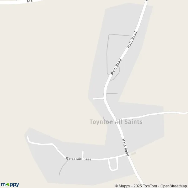 Map Toynton All Saints: map of Toynton All Saints, East Lindsey PE23 5 ...
