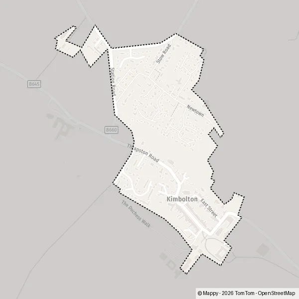 Map Kimbolton: map of Kimbolton, Huntingdonshire PE28 0 and practical ...