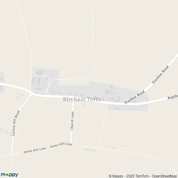 Map Bircham Tofts: map of Bircham Tofts, King's Lynn and West Norfolk ...