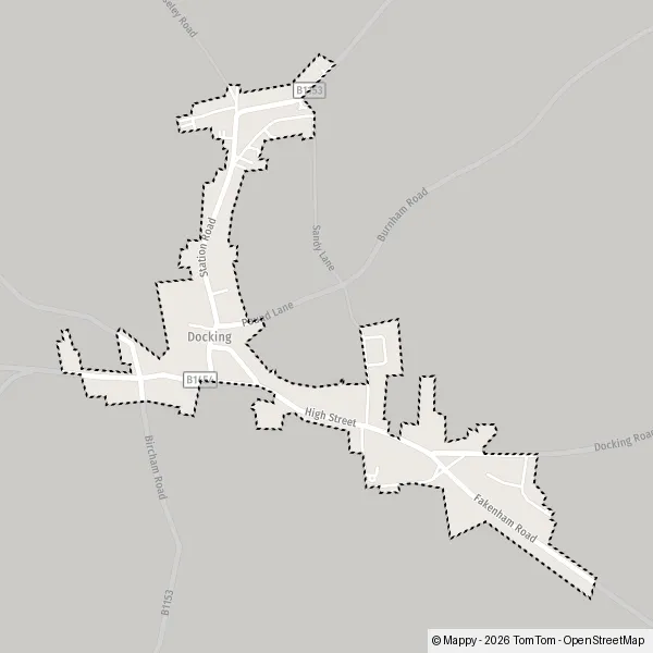 Map Docking: map of Docking, King's Lynn and West Norfolk PE31 8 and ...