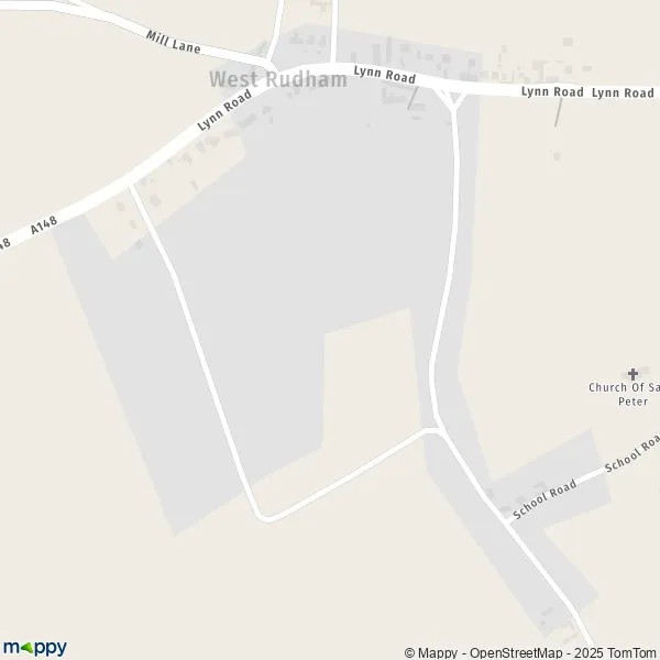 Map West Rudham: map of West Rudham, King's Lynn and West Norfolk PE31 ...