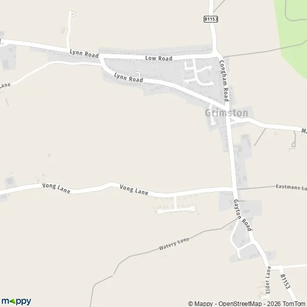 Map Grimston: map of Grimston, King's Lynn and West Norfolk PE32 1 and ...