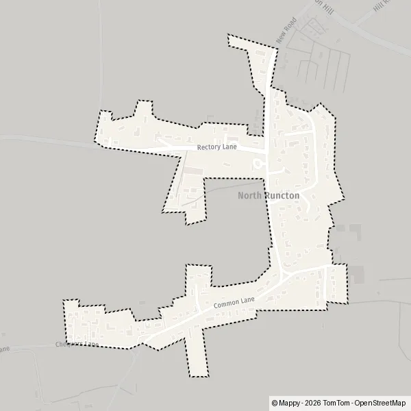 Map North Runcton: map of North Runcton, King's Lynn and West Norfolk ...