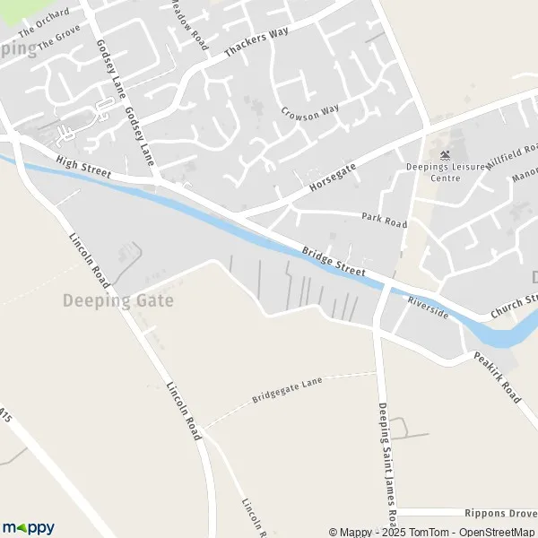 Map Deeping Gate: map of Deeping Gate, Peterborough PE6 9 and practical ...