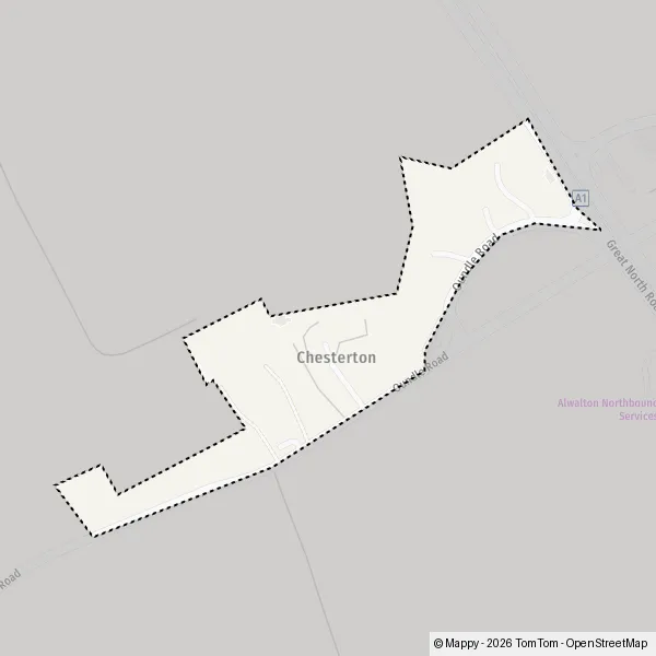 Map Chesterton: map of Chesterton, Huntingdonshire PE7 3 and practical ...