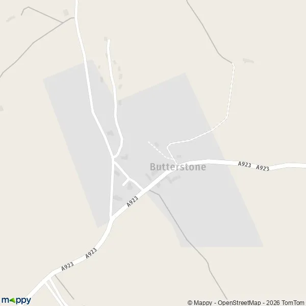 Map Butterstone: map of Butterstone, Perth and Kinross PH8 0 and ...