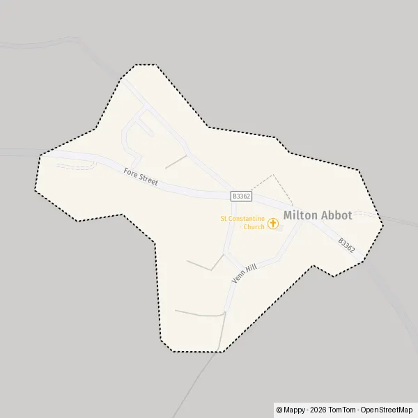 Map Milton Abbot: map of Milton Abbot, West Devon PL19 0 and practical ...