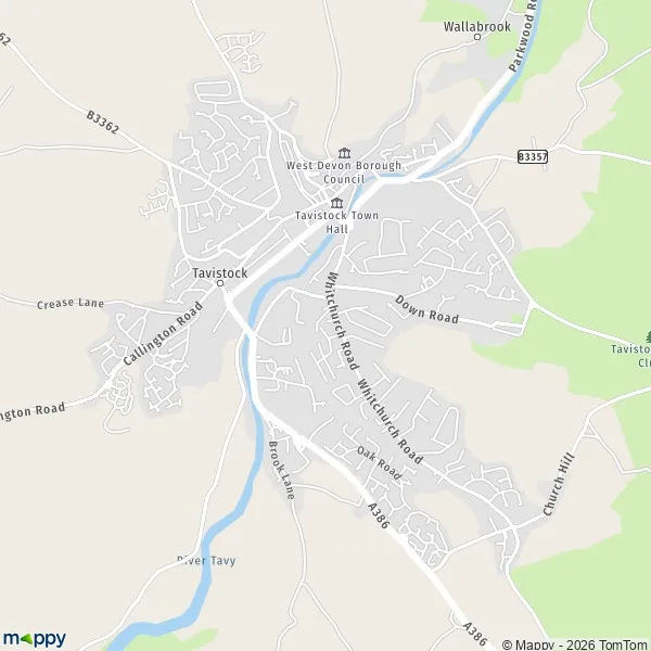 Map Tavistock: map of Tavistock, West Devon PL19 8 and practical ...