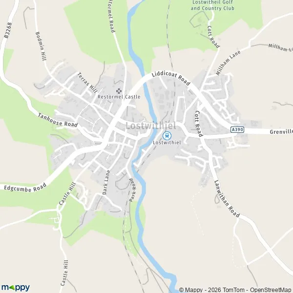 Map Lostwithiel: map of Lostwithiel, Cornwall PL22 0 and practical information