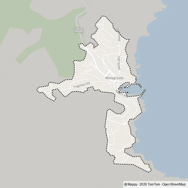 Map Mevagissey: map of Mevagissey, Cornwall PL26 6 and practical ...