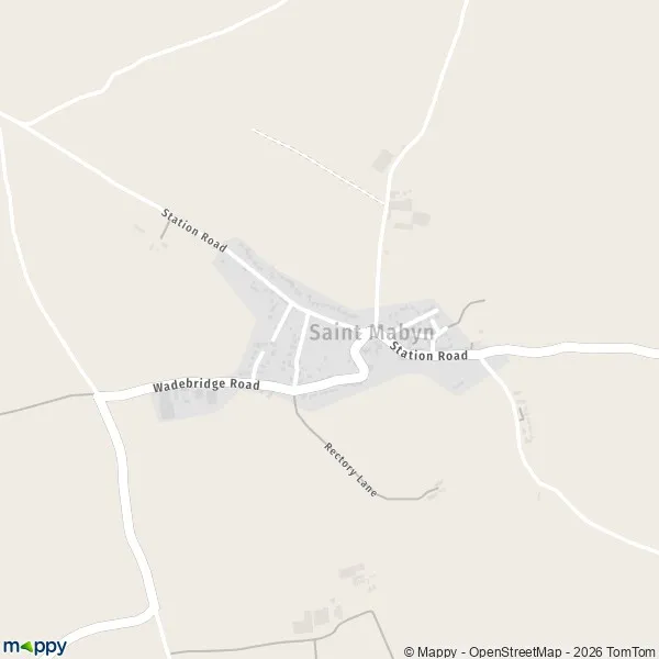 Map Saint Mabyn: map of Saint Mabyn, Cornwall PL30 3 and practical ...