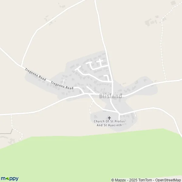 Map Blisland: map of Blisland, Cornwall PL30 4 and practical information