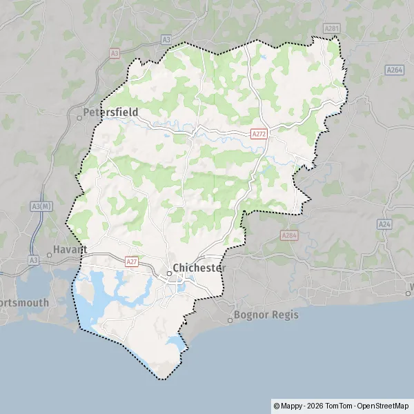 Map Mid Lavant: map of Mid Lavant (PO18 0) and practical information