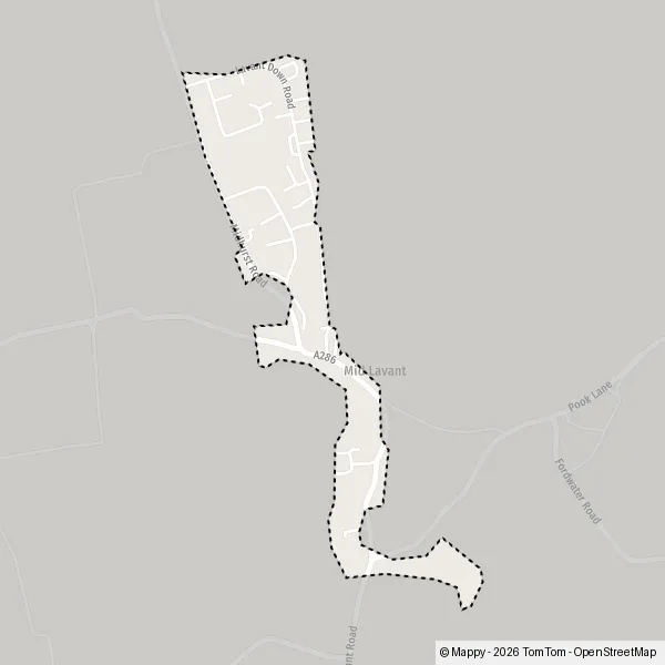 Map Mid Lavant: map of Mid Lavant, Chichester PO18 0 and practical ...