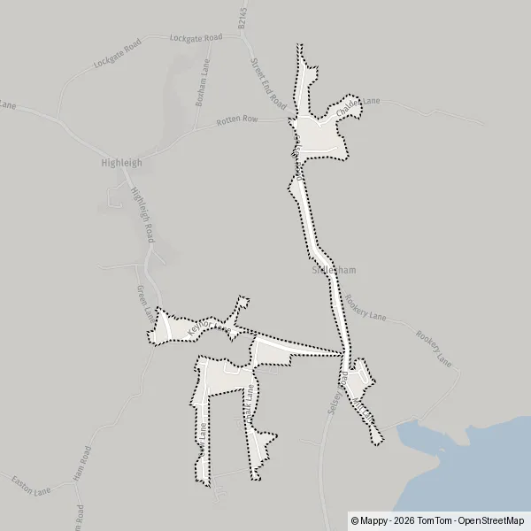Map Sidlesham: map of Sidlesham, Chichester PO20 7 and practical ...