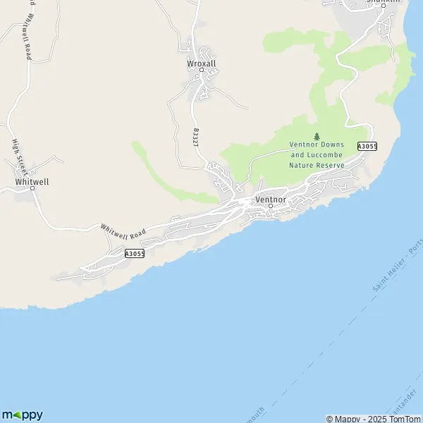 Map Ventnor: map of Ventnor, Newport PO38 1 and practical information
