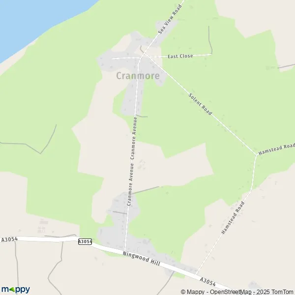 Map Cranmore: map of Cranmore, Newport PO41 0 and practical information