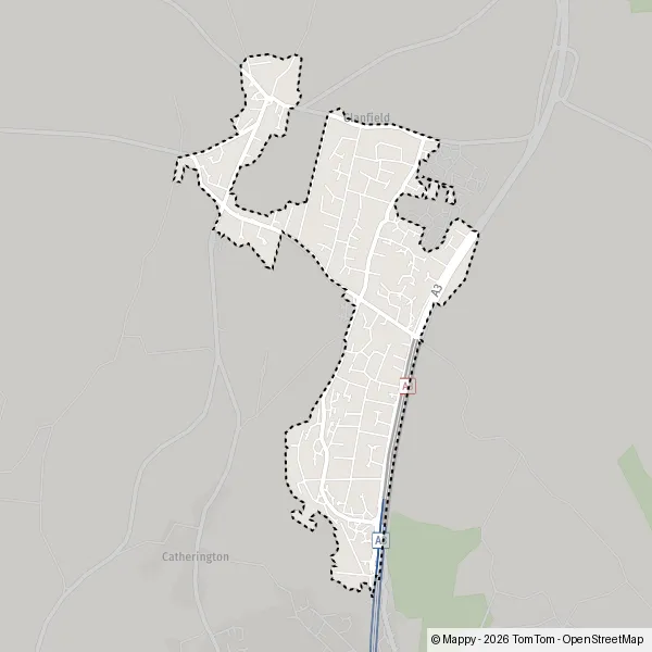 Map Clanfield: map of Clanfield, East Hampshire PO8 0 and practical ...