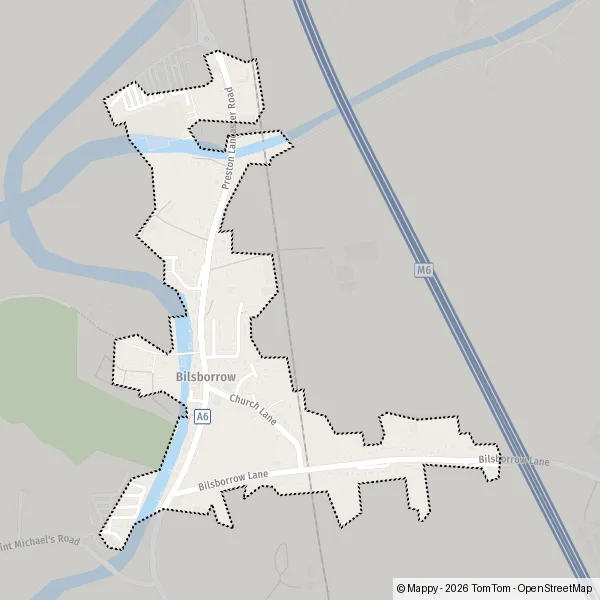 Map Bilsborrow: map of Bilsborrow, Wyre PR3 0 and practical information