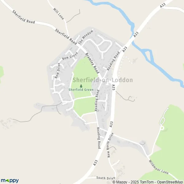 Map Sherfield on Loddon: map of Sherfield on Loddon (RG24 8) and useful ...