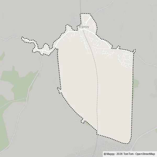 Map Bramley: map of Bramley, Basingstoke and Deane RG26 5 and practical ...