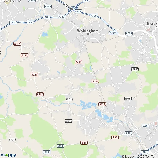 Map Finchampstead: map of Finchampstead, Wokingham RG40 4 and practical ...