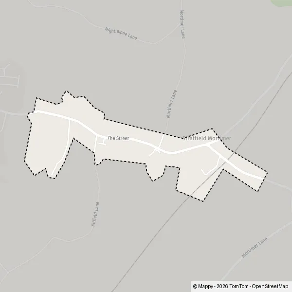 Map Stratfield Mortimer: map of Stratfield Mortimer, West Berkshire RG7 ...