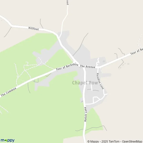 Map Chapel Row: map of Chapel Row, West Berkshire RG7 6 and practical ...