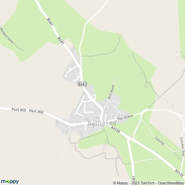 Map Nettlebed: map of Nettlebed, South Oxfordshire RG9 5 and practical ...