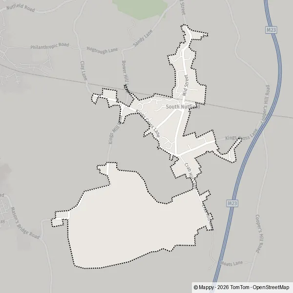 Map South Nutfield: map of South Nutfield, Tandridge RH1 5 and ...