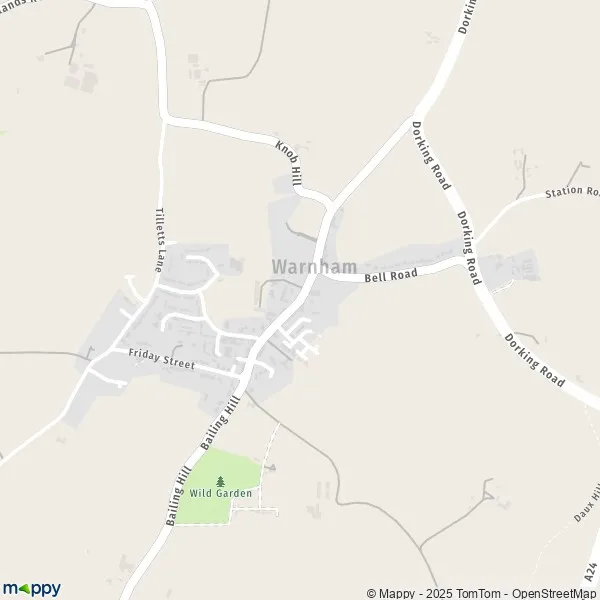 Map Warnham: map of Warnham, Horsham RH12 3 and practical information